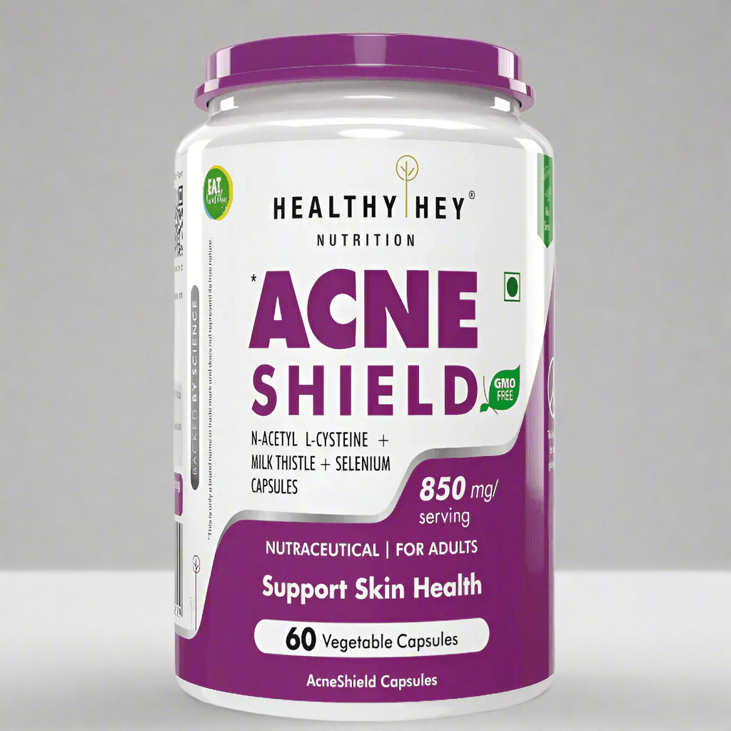 Buy Acne Shield,Support skin Helath 60 veg capsule – HealthyHey Nutrition
