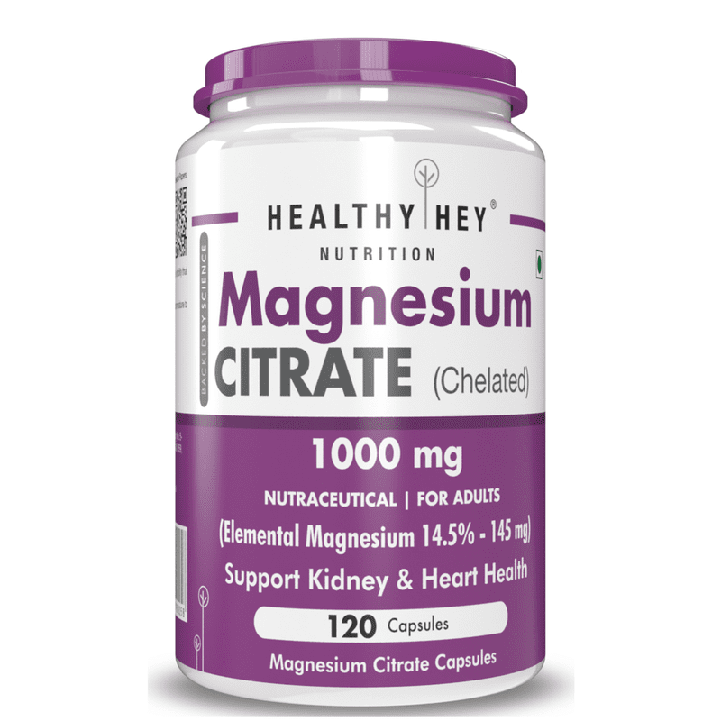 Buy Magnesium Citrate 120 Vegetable Capsules - Supports Bone Health ...